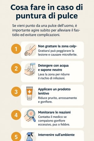 Morso delle pulci dell’uomo: rimedi, prevenzione