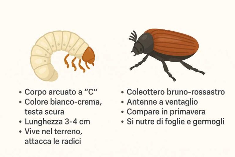 Maggiolino insetto e larva - cos'è e come eliminarlo